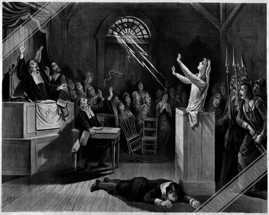 Salem Witch Trials Poster Salem Witch Trials Print - Etsy