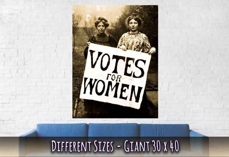 Suffragettes Poster Votes for Women Print Vintage Photo - Etsy