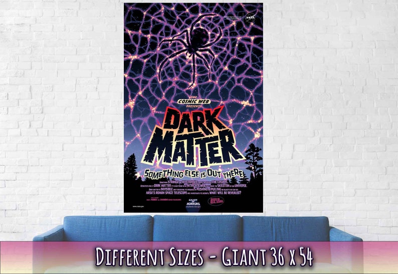 Dark Matter Poster Vintage Nasa Space Poster Halloween Comic - Etsy