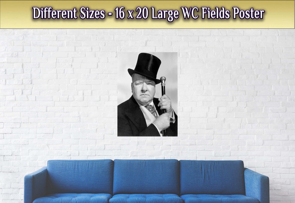 Wc Fields Poster American Comedian Juggler Vintage Photo | Etsy