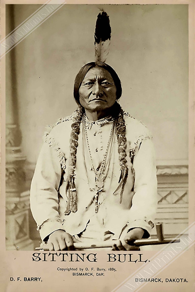 Sitting Bull Poster Sioux War Chief Holy Man Vintage Photo - Etsy