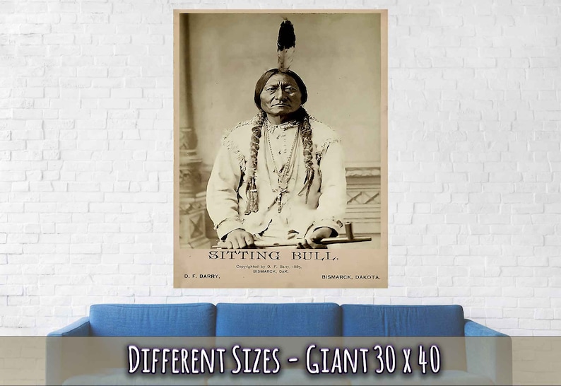 Sitting Bull Poster Sioux War Chief Holy Man Vintage Photo - Etsy