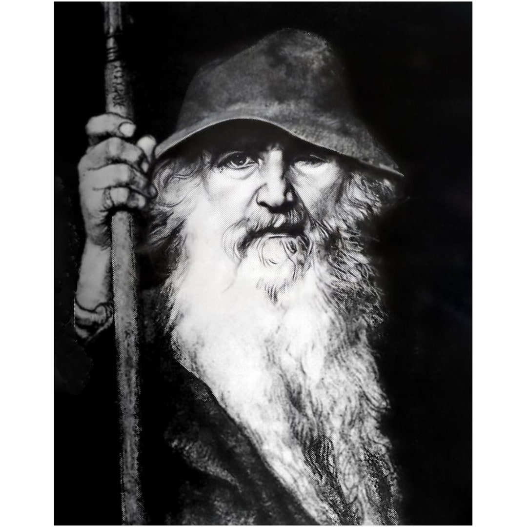 Odin Poster - Odin Norse God of Wisdom, War and Magic - Odin the ...