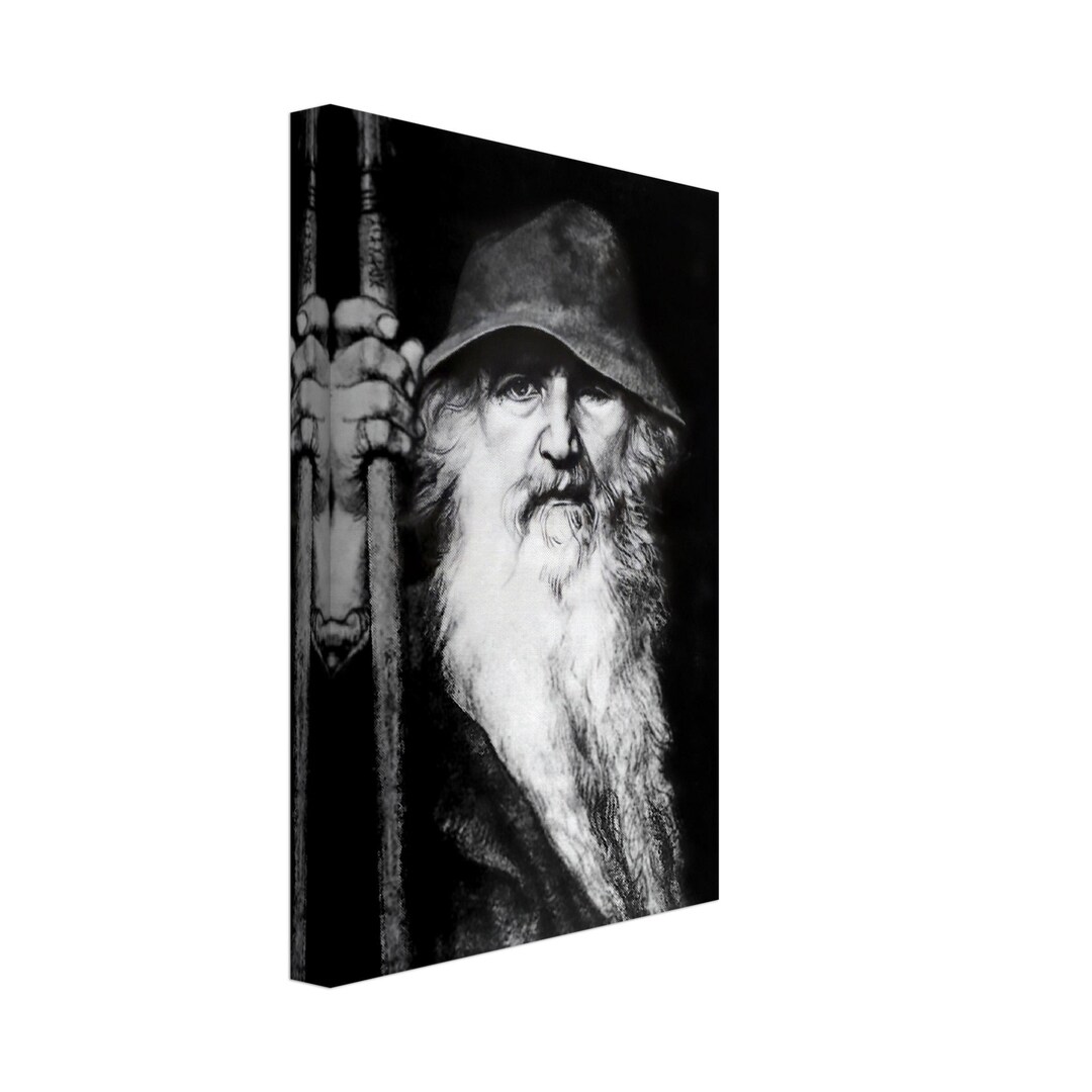 Odin Canvas Print: Norse God of Wisdom, War, and Magic - Etsy