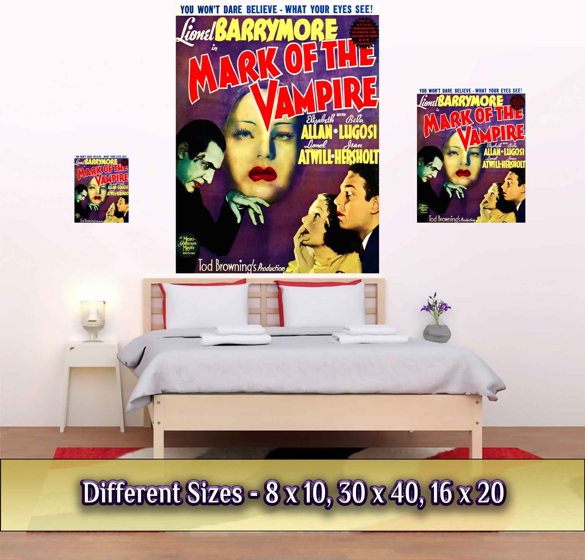 Mark of the Vampire Poster Vintage Horror Movie Poster 1935 - Etsy