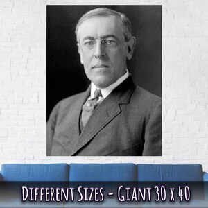 Woodrow Wilson Poster, 28th President of These United States, Vintage ...