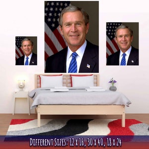 George W Bush Poster, 43rd President of These United States, Vintage ...