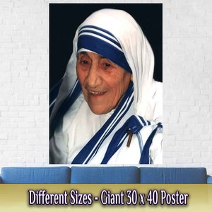 Mother Teresa Poster Missionary Saint Vintage Photo - Etsy