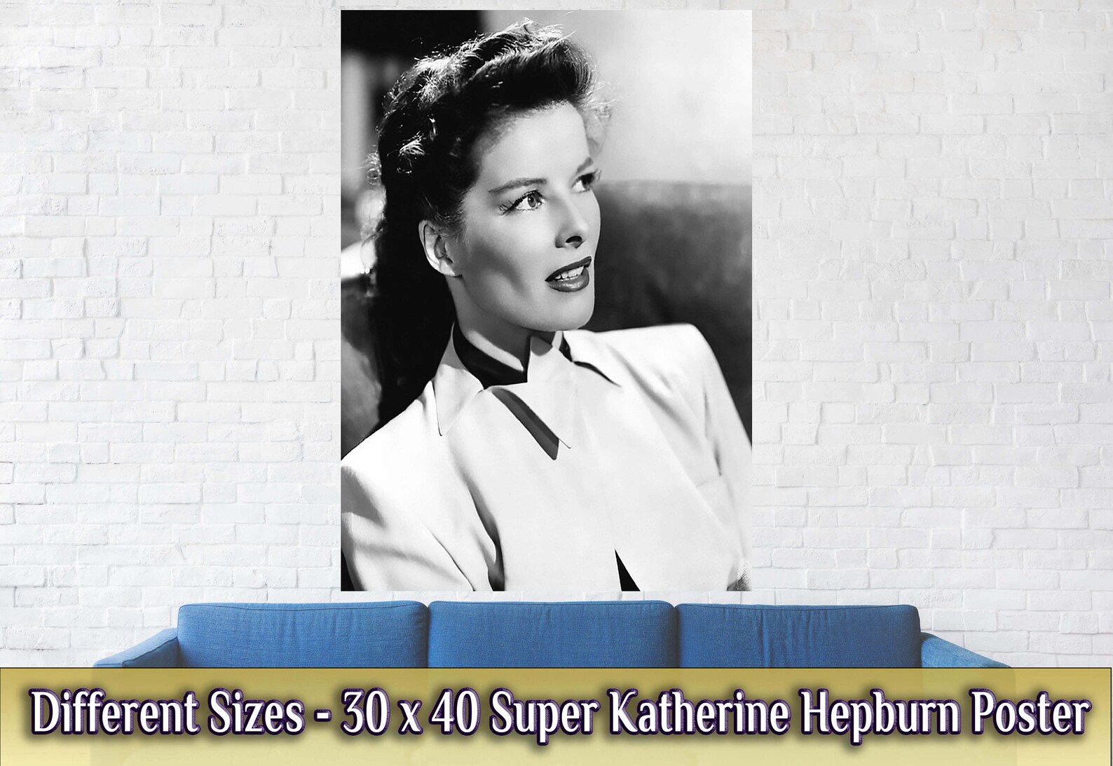 Katherine Hepburn Poster: Silver Screen Star, Independent Woman Art - Etsy