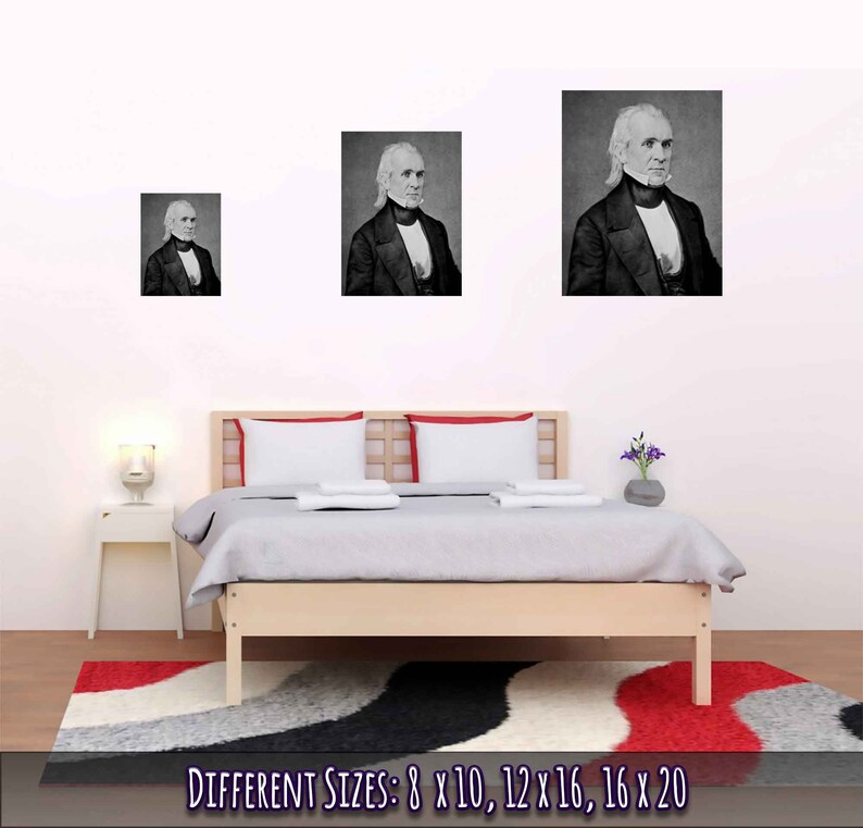 James K Polk Poster 11th President of Usa Vintage Portrait - Etsy