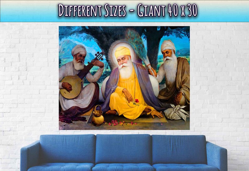 Guru Nanak Poster Baba Nanak Founder of Sikhism Guru Nanak - Etsy