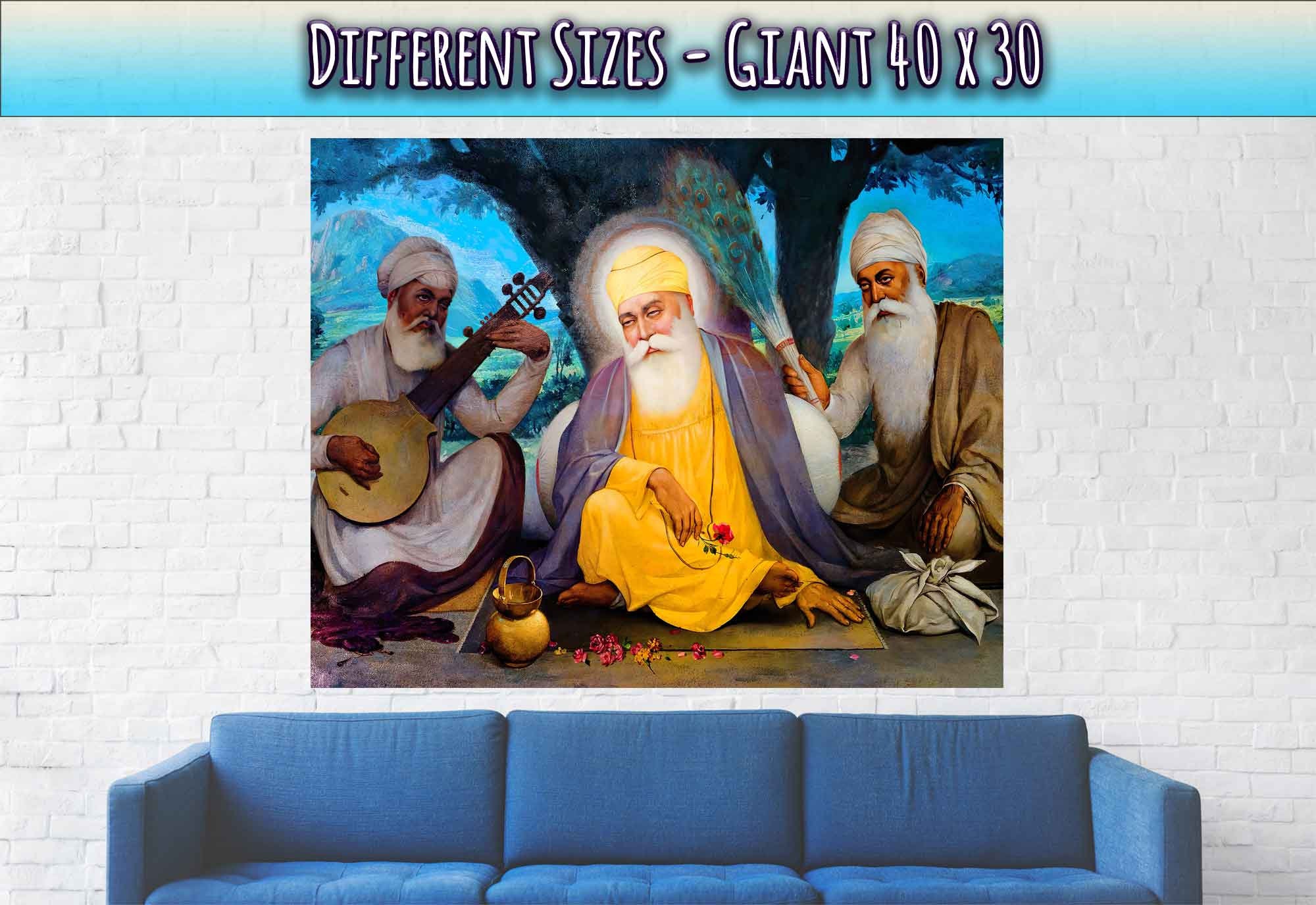 Guru Nanak Poster Baba Nanak Founder of Sikhism Guru Nanak - Etsy