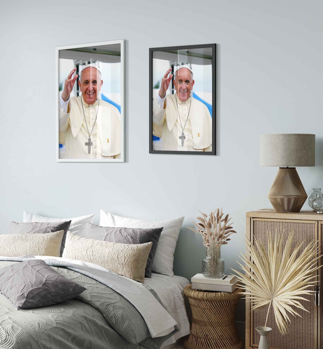 Pope Francis Framed Poster Print: Vatican Wall Art - Etsy