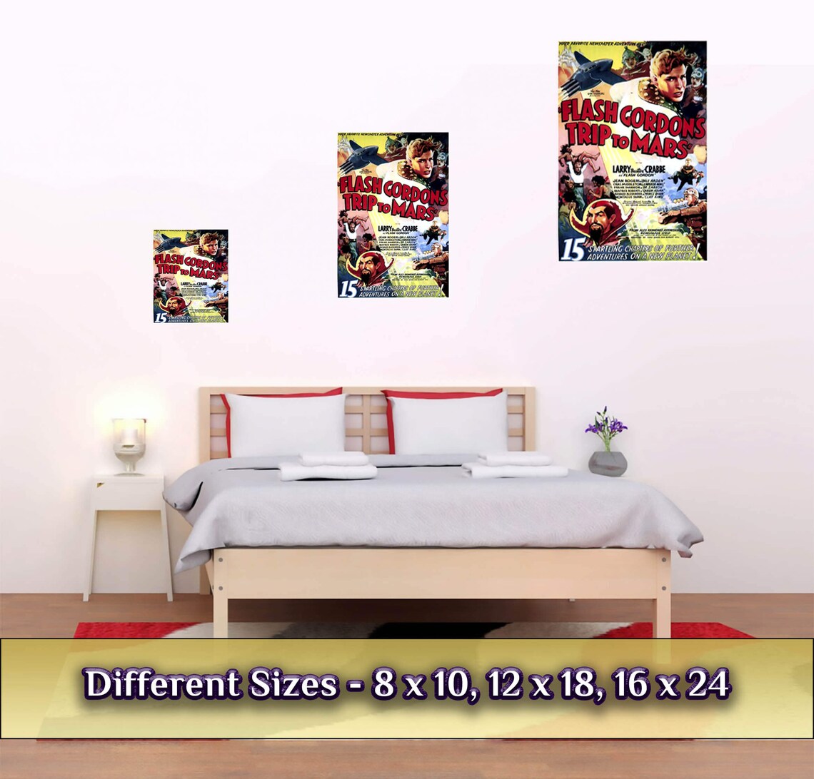 Flash Gordon Poster Vintage Movie Poster 1938 Poster Film Art | Etsy