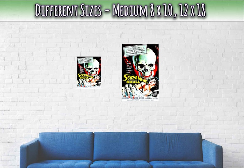 Screaming Skull Vintage Horror Movie Poster (1958) - Etsy