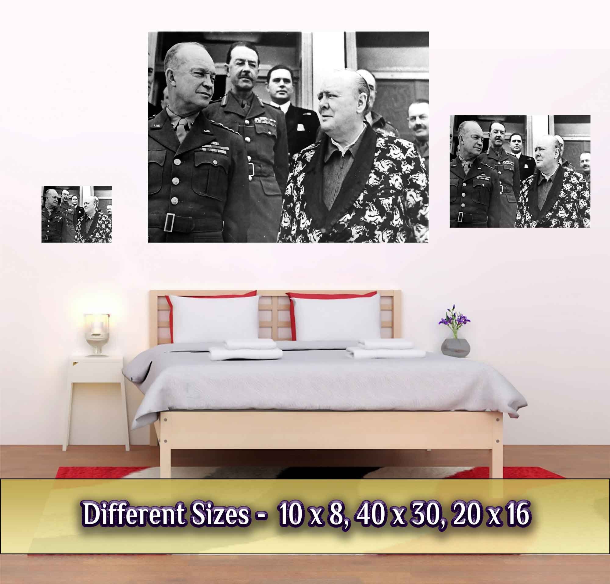 Eisenhower Churchill Iconic Poster Photo Print From 1943 - Etsy