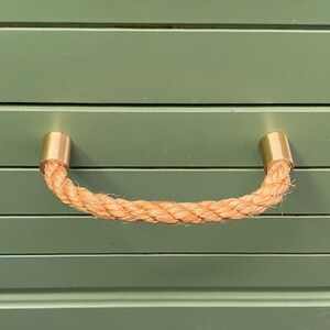 Nautical Sisal Rope Drawer Pulls for Drawers Doors and Cupboards ...