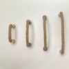 Nautical İnfinity Knot, Drawer Pulls - Brass & Rope Drawer Pulls - Boho ...