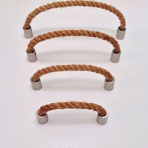 Nautical Sisal Rope Drawer Pulls - for Drawers Cupboards - Scandinavian ...