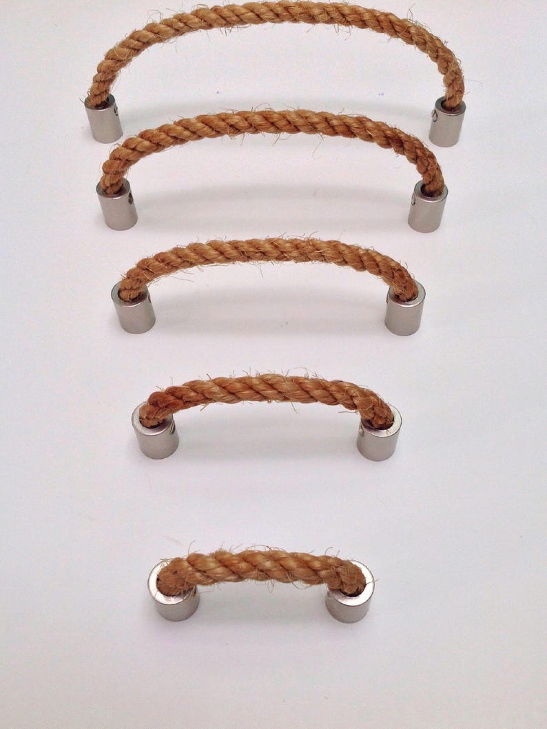 Moisture Resistant Rope Drawer Pulls | Nautical Decor for Boats & Beach ...