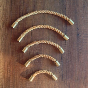 Nautical Sisal Rope Drawer Pulls for Drawers Doors and Cupboards ...