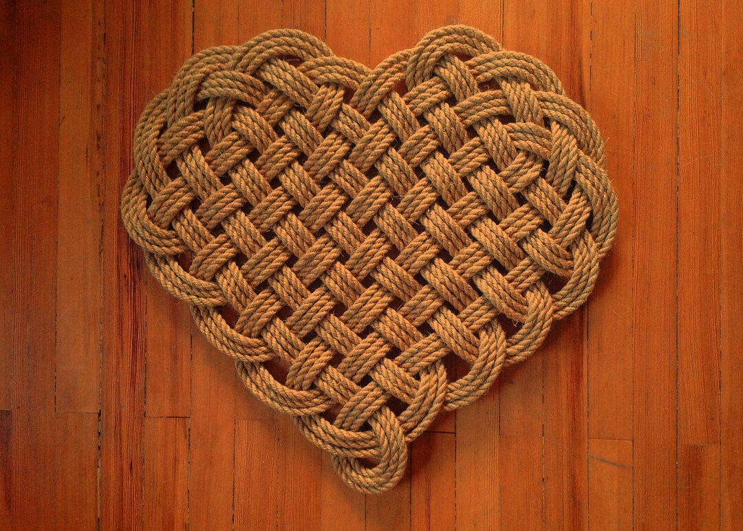 Nautical Rope Doormat - Traditional Sailor Knot Door Mat - 28x25 ...