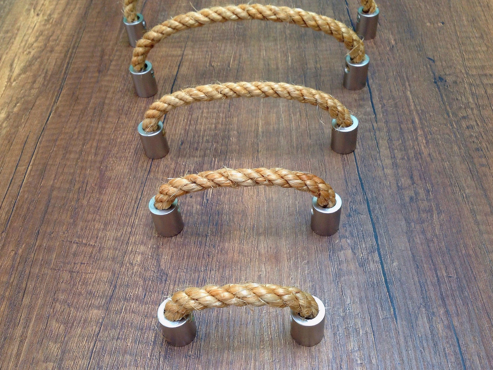 Nautical Sisal Rope Drawer Pulls - Moisture Resistant For Drawers ...