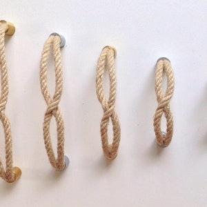 Nautical Mask Knot, Drawer Pulls - Scandinavian Rope Drawer Pulls - for ...