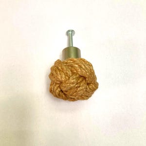Brass & Rope Knot Drawer Pulls - Nautical Scandinavian Style - Beach ...