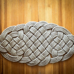 Nautical Unique Doormat 31"x16" - Handmade Knot Doormat - Traditional ...