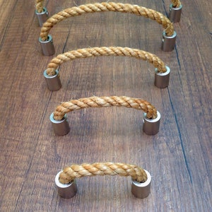 Nautical Sisal Rope Drawer Pulls for Drawers Doors and Cupboards ...