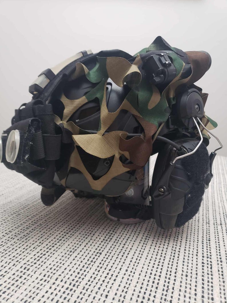 M81 Woodland Camo Tactical High Cut Helmet Scrim - Etsy