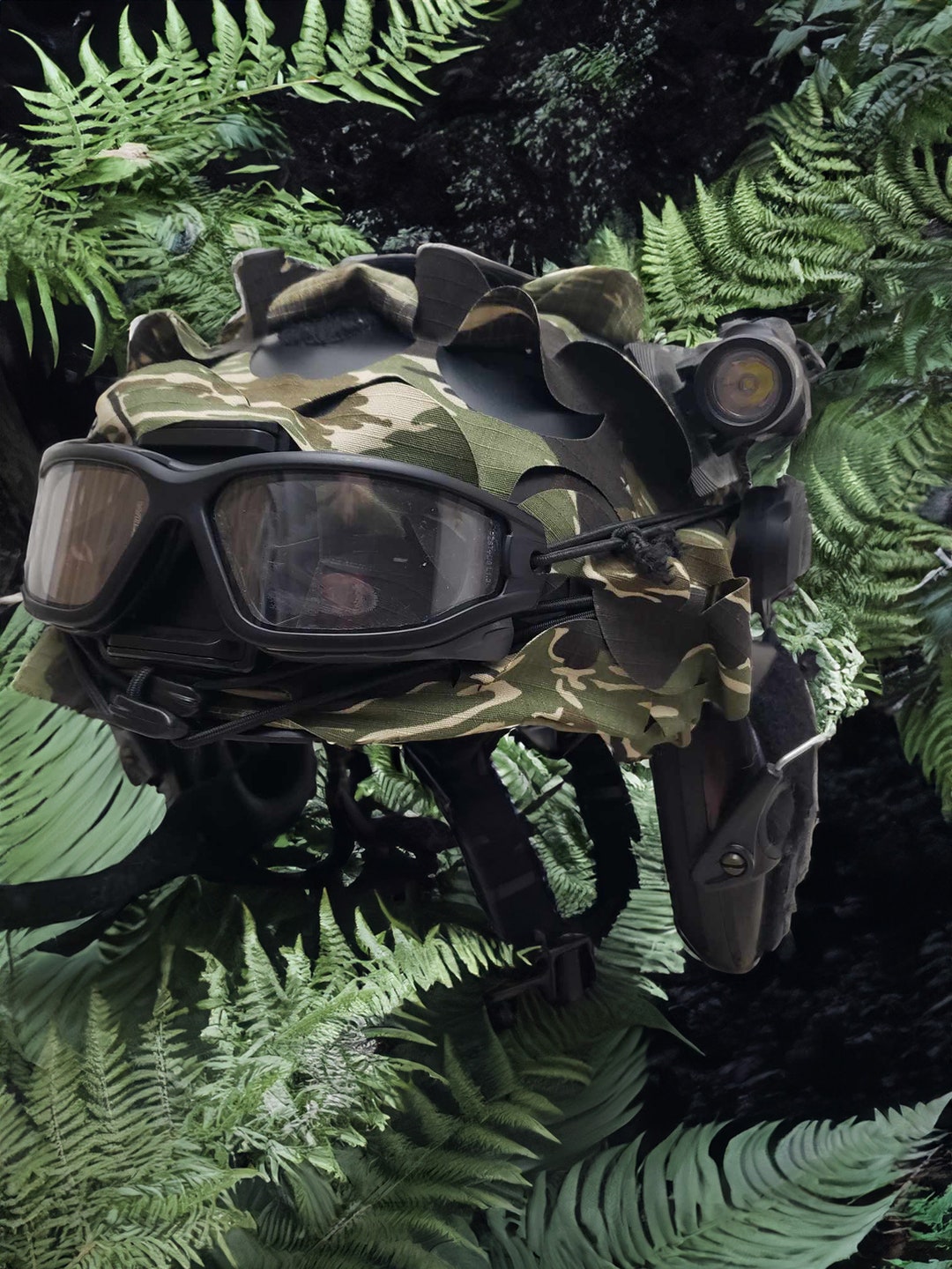 Tiger Stripe Camo Tactical High Cut Helmet Scrim - Etsy