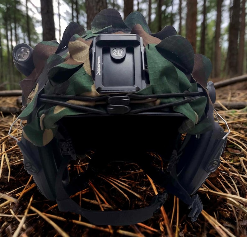 M81 Woodland Camo Tactical High Cut Helmet Scrim - Etsy