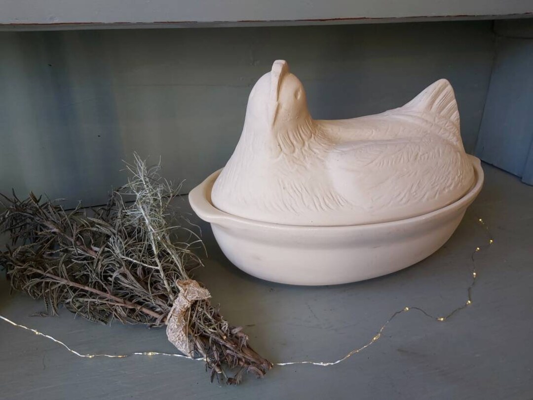 Large Vintage French Hen or Chicken Serving Pan - Etsy