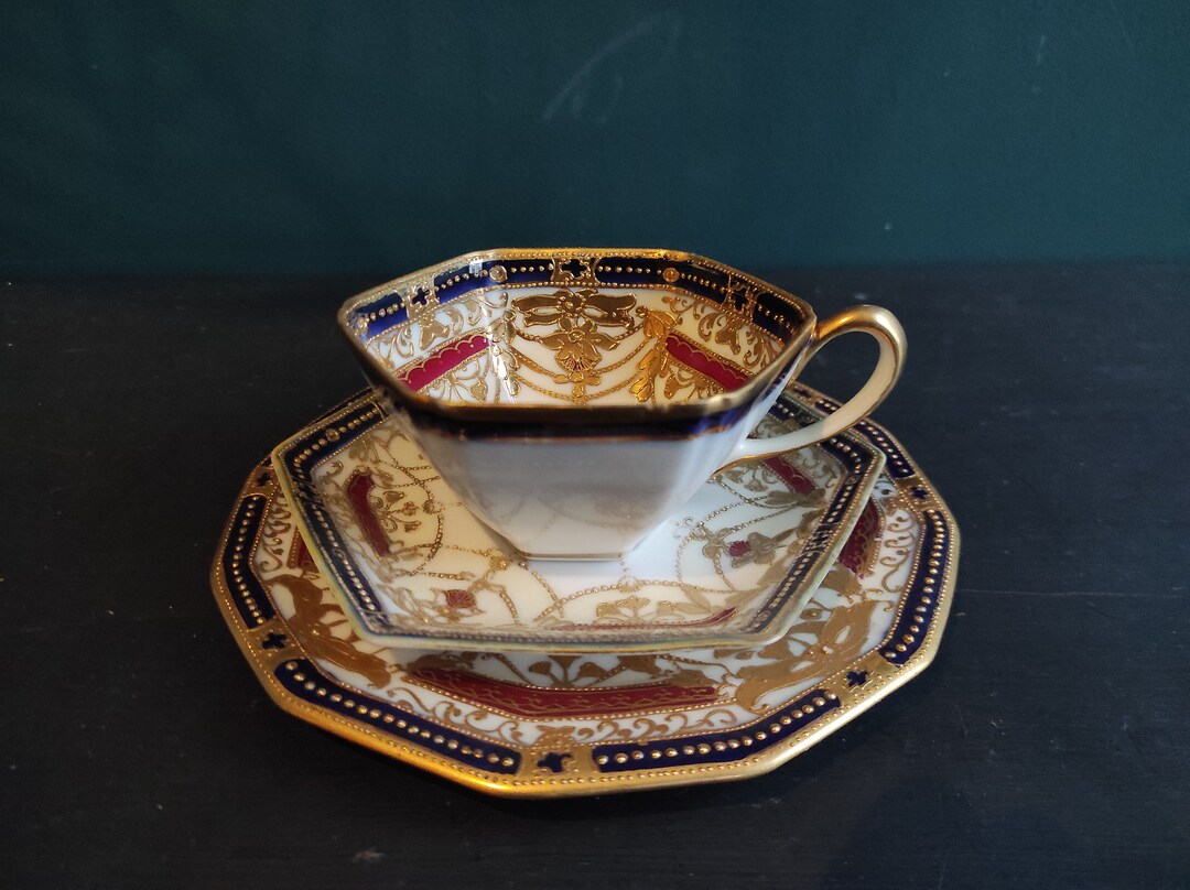 Early Rare Noritaké Tea Trio, Maruki Symbol, 1908 - Etsy
