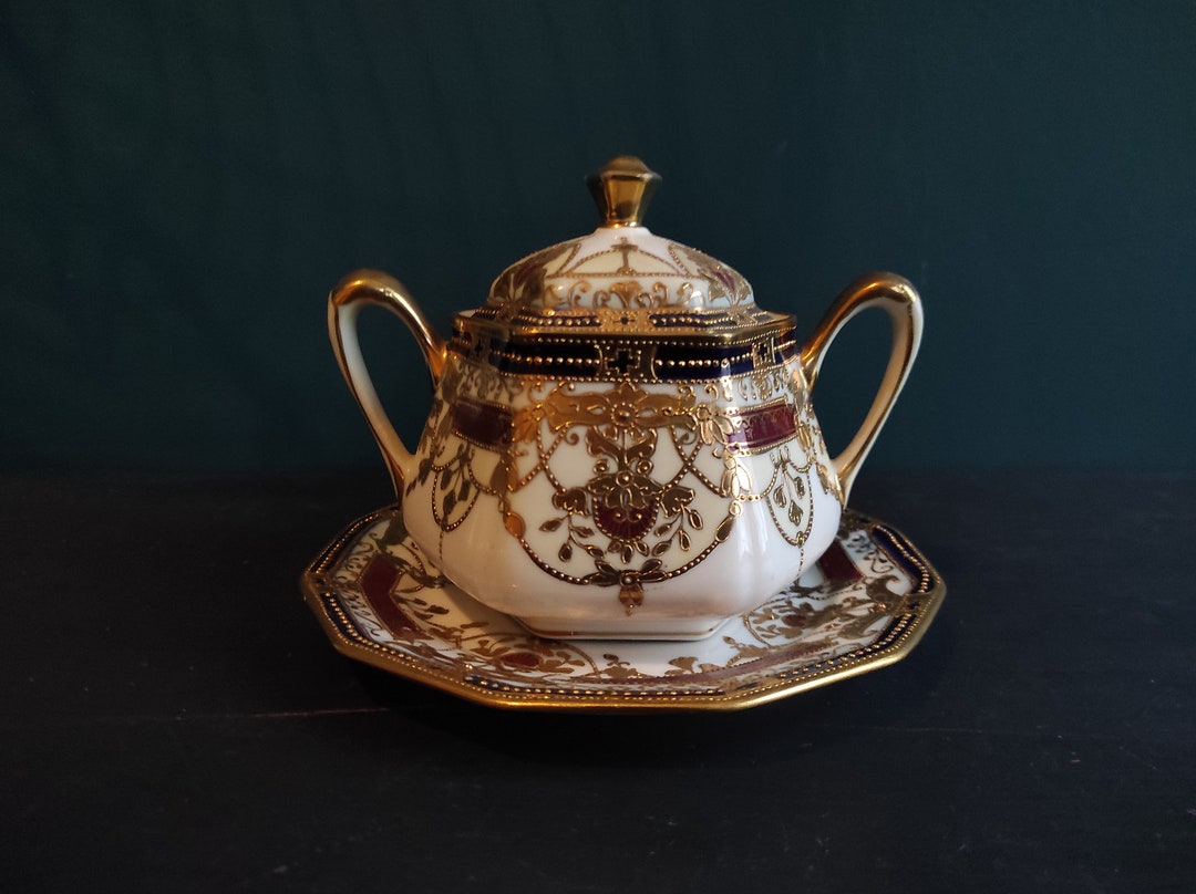 Early Rare Noritaké Sugar Bowl, Maruki Symbol, 1908 - Etsy
