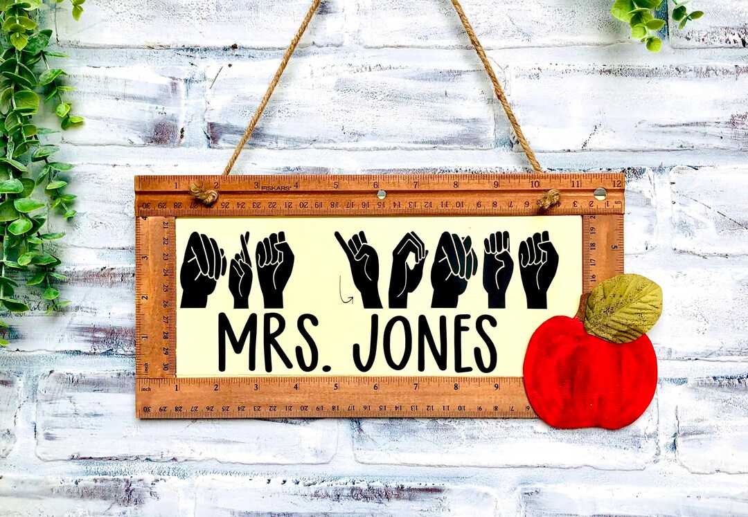 ASL Teacher Gift, Sign Language Teacher Appreciation Gift, Teacher ...