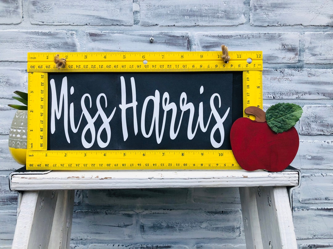 Teacher Pencil Sign, Pencil Sign, Teacher Christmas Gift, Teacher ...