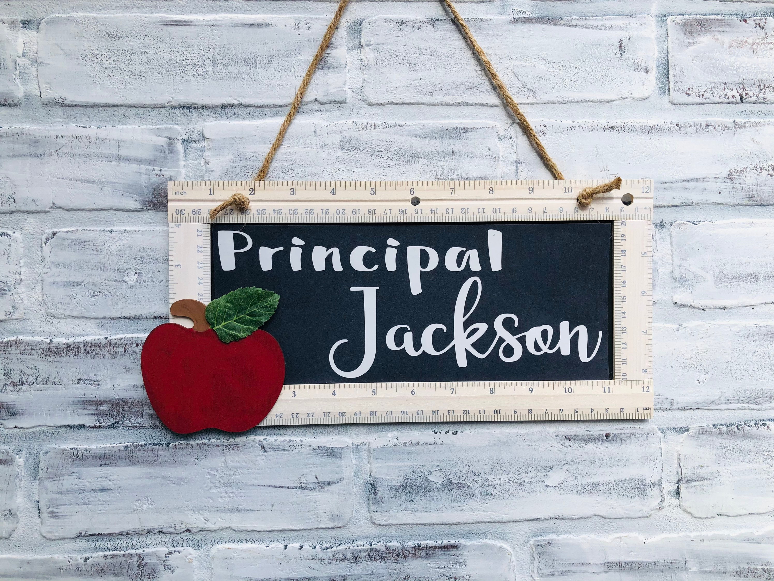 Principal Sign Chalkboard Sign Teacher Christmas Gift | Etsy