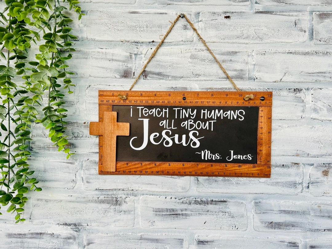 Sunday School Teacher Sign, Chalkboard Sign, Teacher Christmas Gift ...