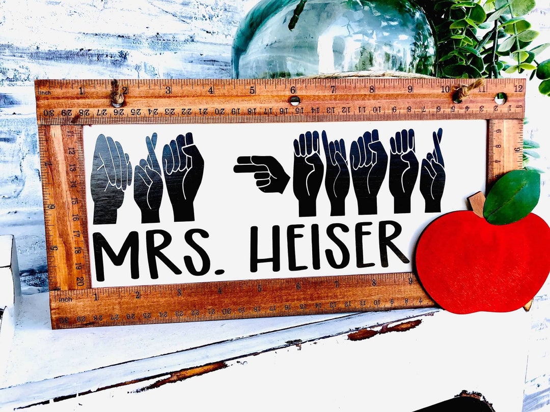 ASL Teacher Gift, Sign Language Teacher Appreciation Gift, Teacher ...