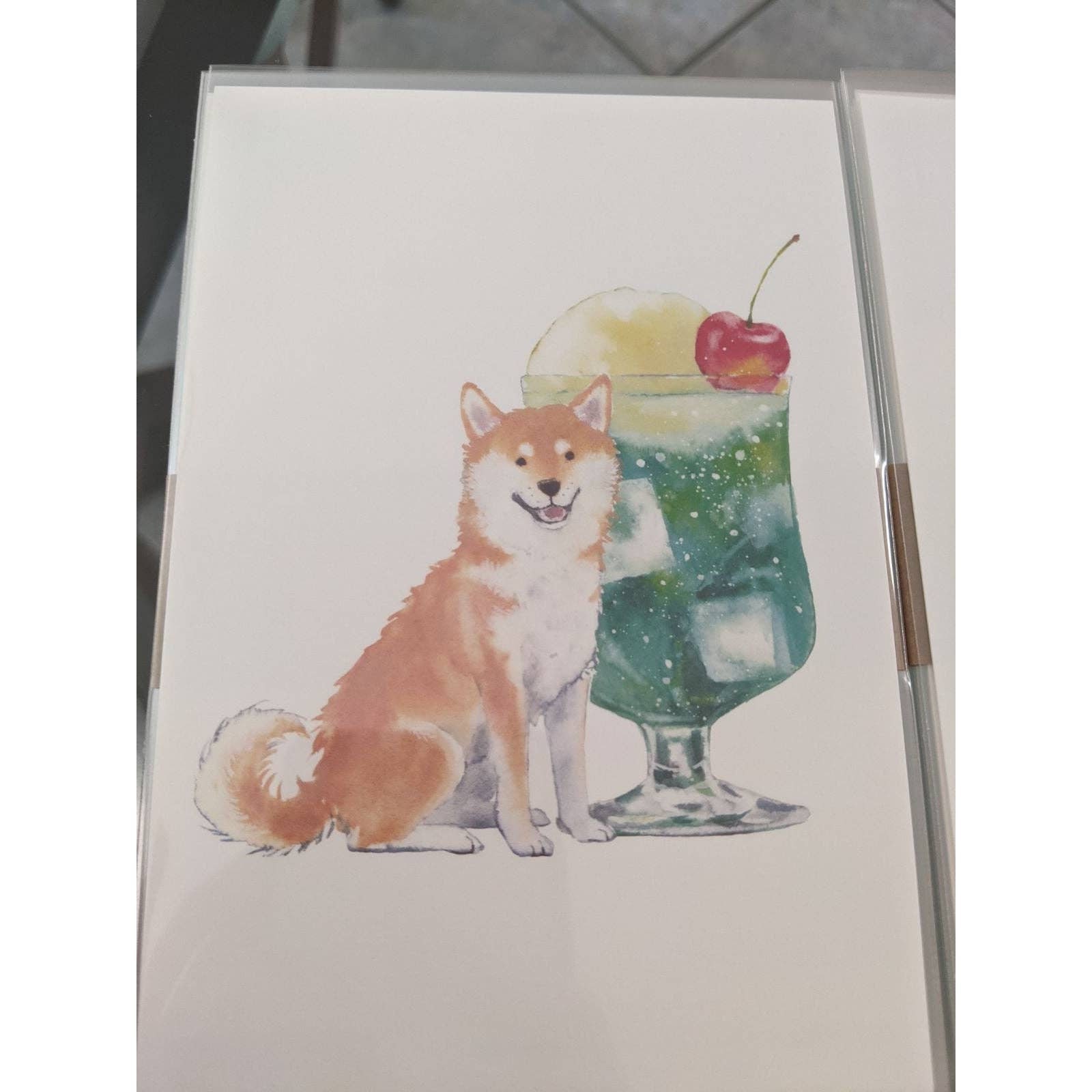 New Shiba Inu Snack Vertical Postcards From Japan | Etsy