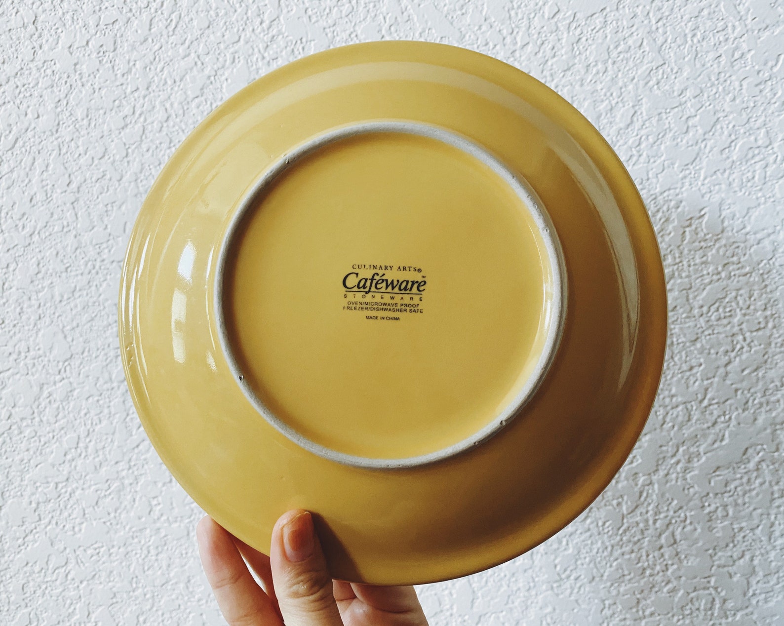 Set of 4 Vintage Yellow Stoneware Dessert Plates | Etsy