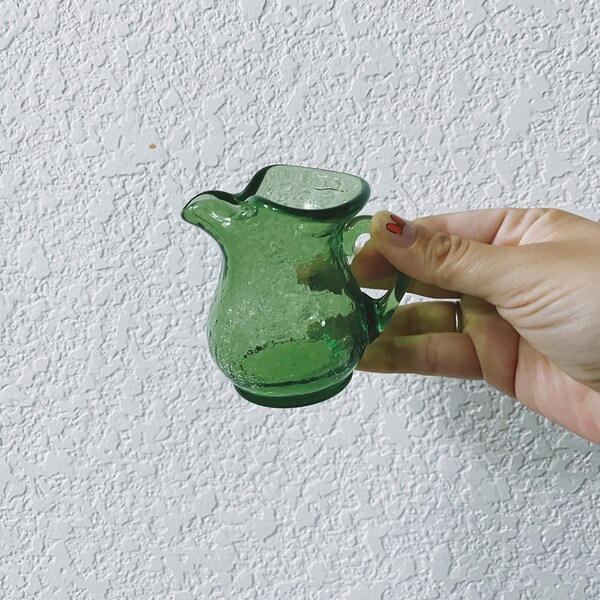 Seeded Green Glass - Etsy