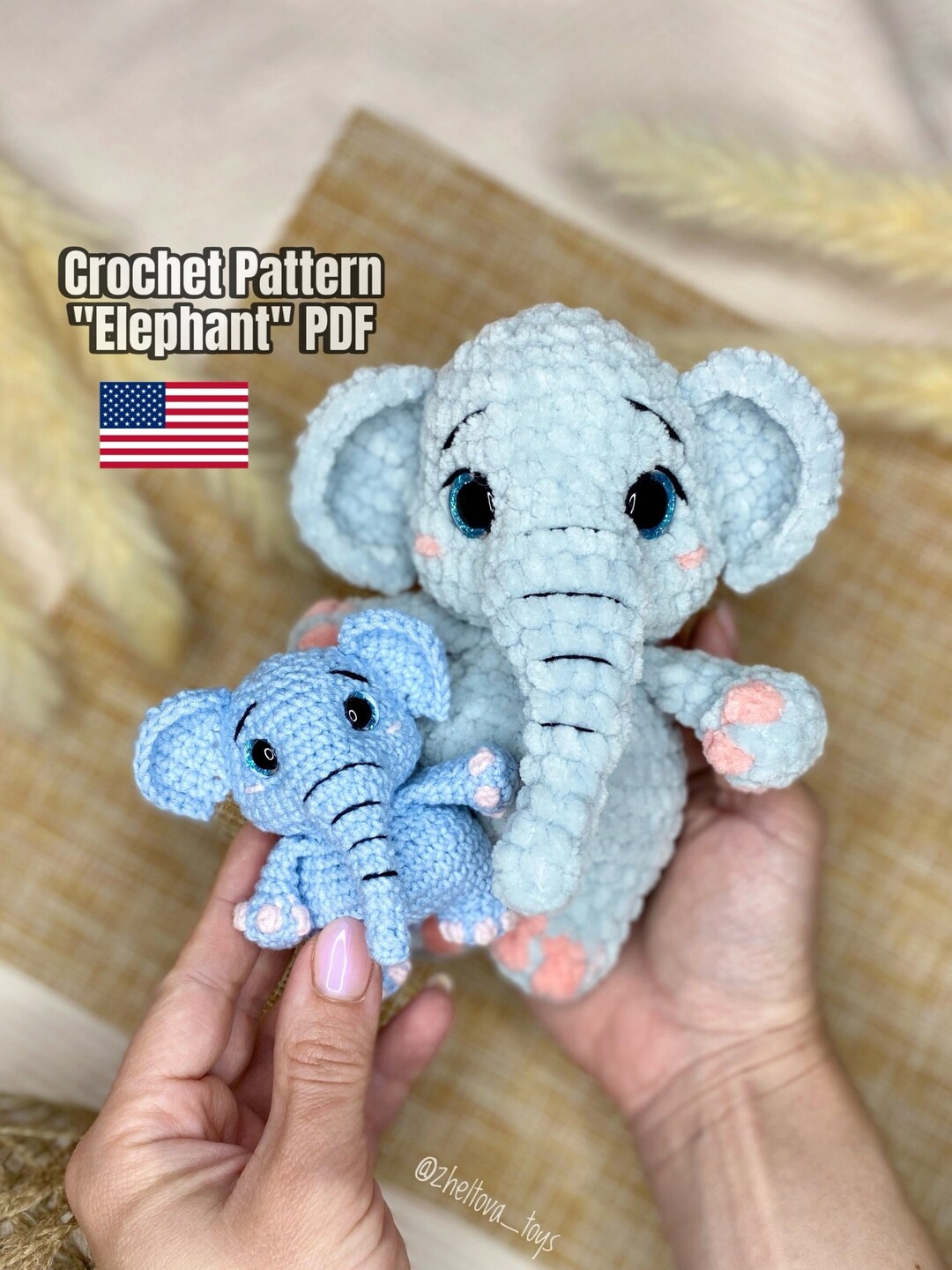 Crochet Pattern «elephant» - Etsy