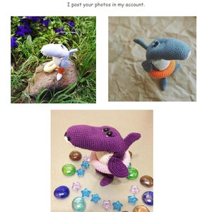Shark Birthday Boy Gift Crochet Pattern Baby Shark Fan Kids Easy Toy ...