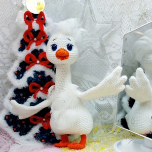 Crochet Pattern Goose Amigurumi Realistic Toys Cute Duke Amigurumi ...