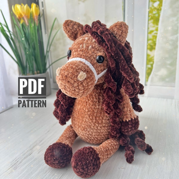 Crochet Horse Pattern - Etsy