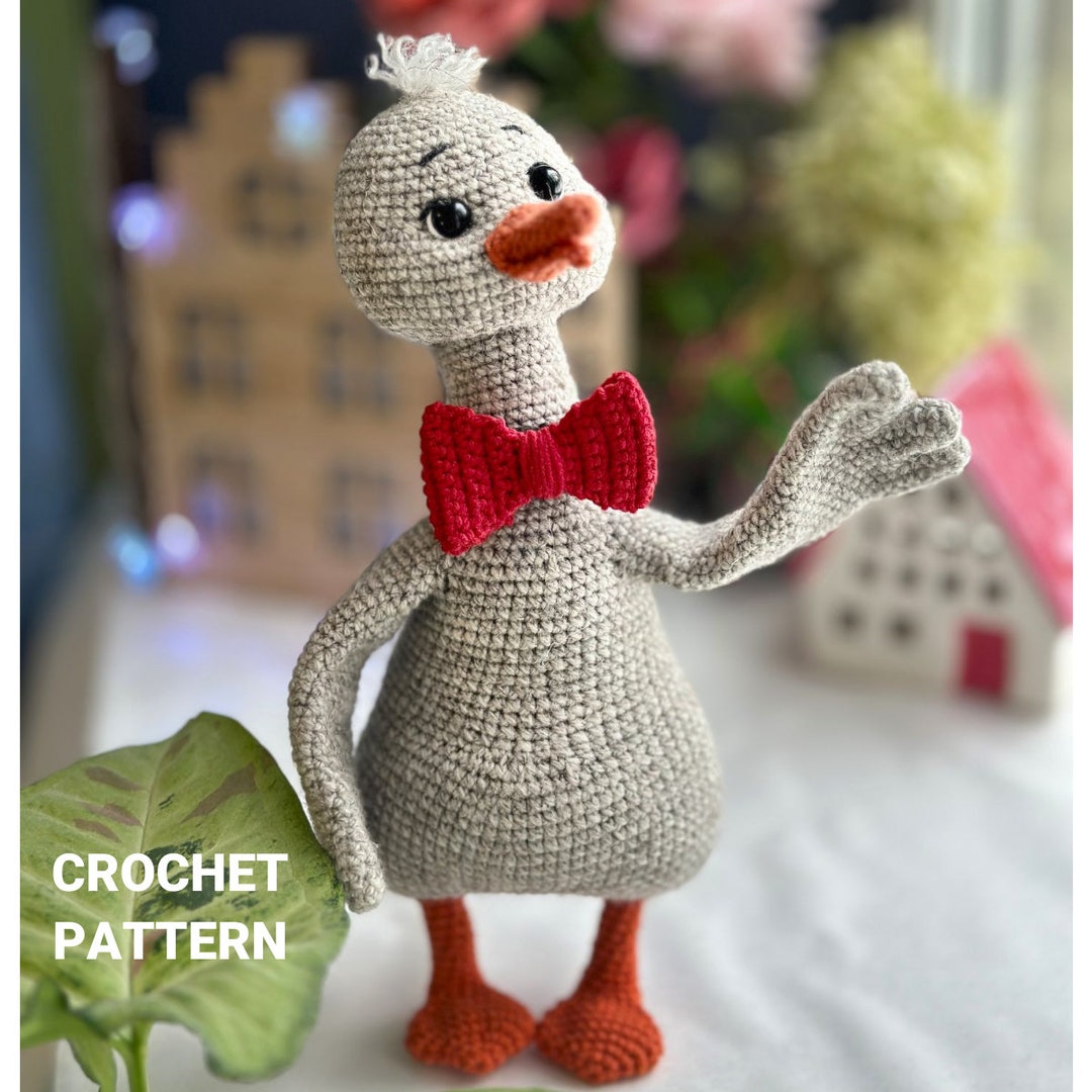 Crochet Pattern Goose Amigurumi Realistic Toys Cute Duke Amigurumi ...